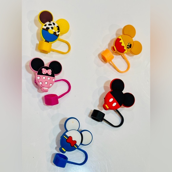 Other | Large Straw Toppers In Colorful Designs | Poshmark
